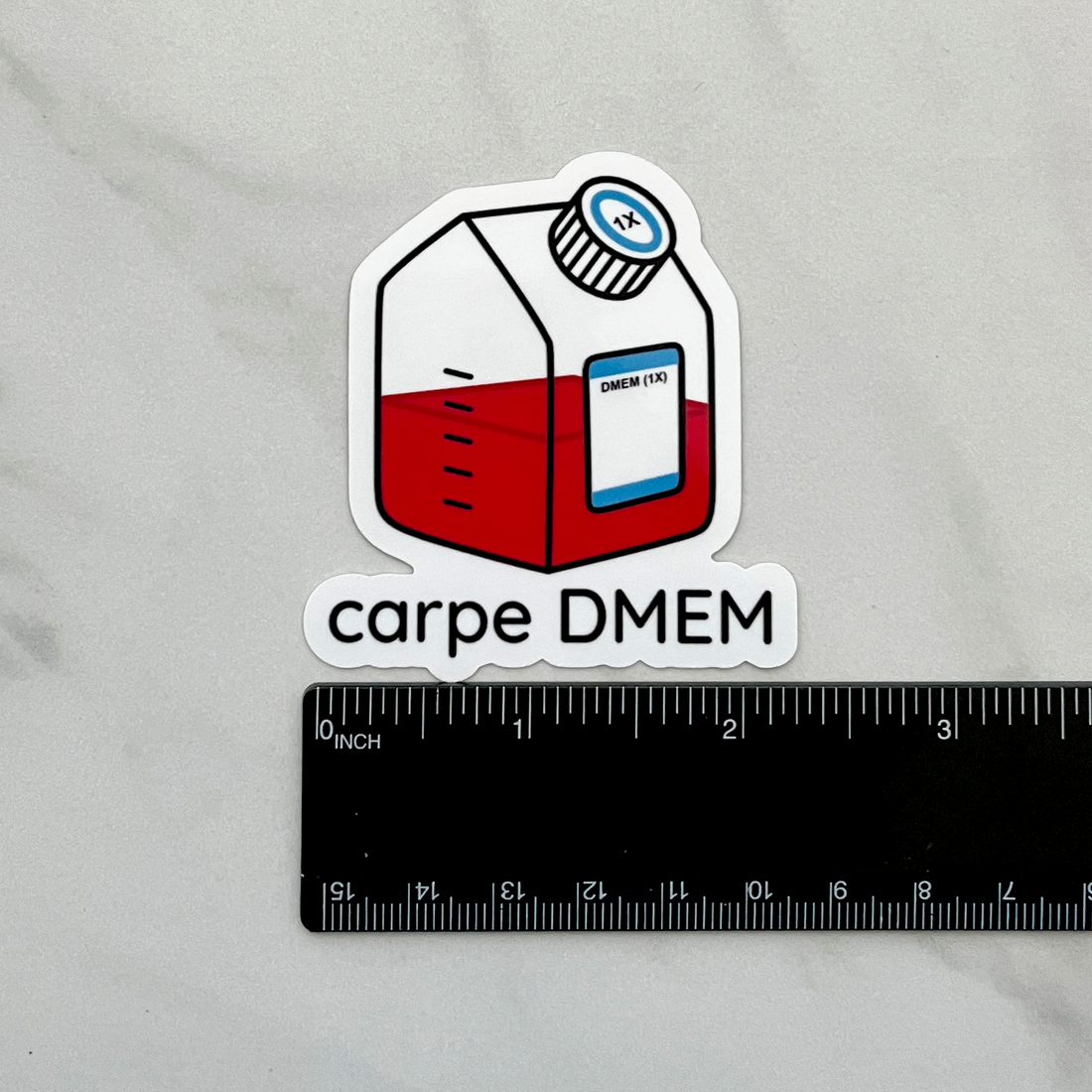 Carpe DMEM Cell Biology Sticker – Microbe Doodles