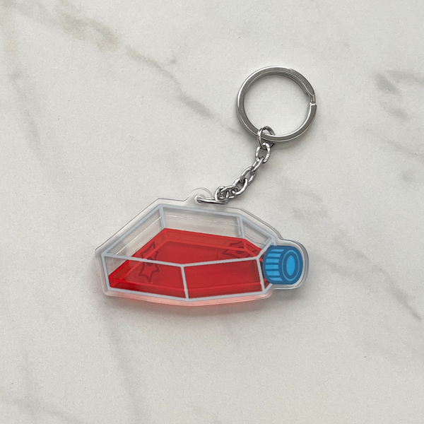 Cell Biology Culture Shaker Keychain – Microbe Doodles
