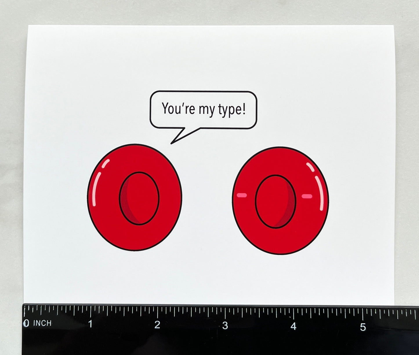 Blood Type Card – Microbe Doodles